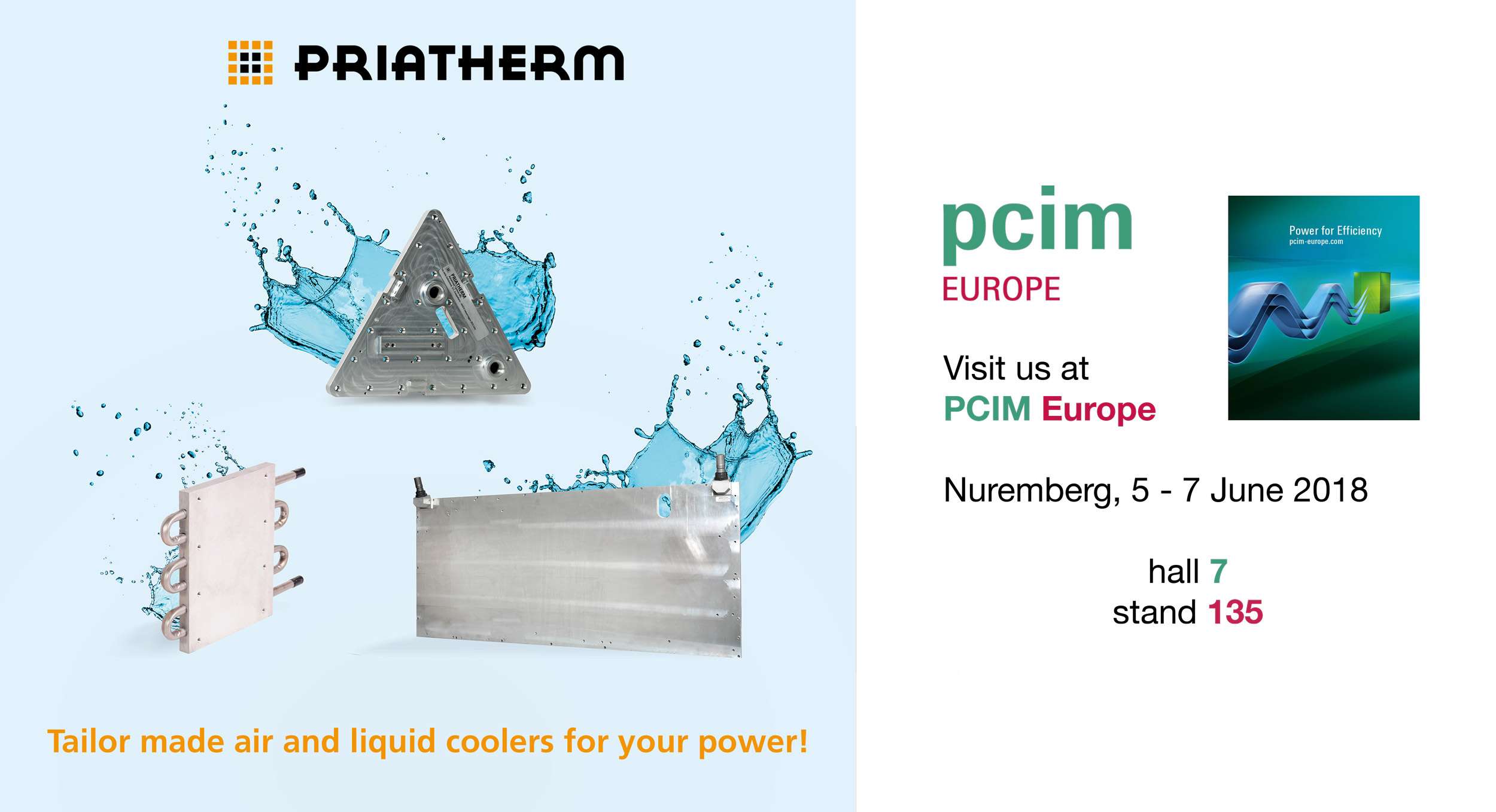 Find us at PCIM Europe - Priatherm